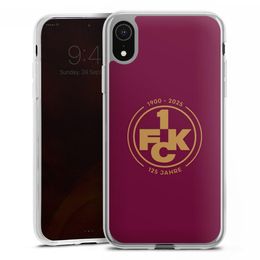 DeinDesign iPhone Xr Handy Silikon H&uuml;lle Case transparent Handyh&uuml;lle 125 Jahre 1. Fc Kaiserslautern 1. Fck Silikon Case