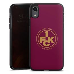 DeinDesign iPhone Xr Handy Silikon H&uuml;lle Case schwarz Handyh&uuml;lle 125 Jahre 1. Fc Kaiserslautern 1. Fck