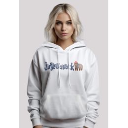F4NT4STIC Damen Kapuzenpullover "Christmas Jingle Bear Rock", wei&szlig;, Gr. S, Obermaterial: 65% Baumwolle, 35% Polyester, Pullover, Premium Qualit&auml;t,