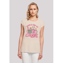 F4NT4STIC Damen T-Shirt "Have a Cup of Cheer Weihnachten", wei&szlig;, Gr. 4XL, Obermaterial: 100% Baumwolle, Shirts, Premium Qualit&auml;t,