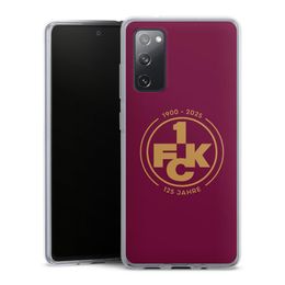 DeinDesign Galaxy S20 FE 5G Handy Silikon H&uuml;lle Case transparent Handyh&uuml;lle 125 Jahre 1. Fc Kaiserslautern 1. Fck Silikon Case