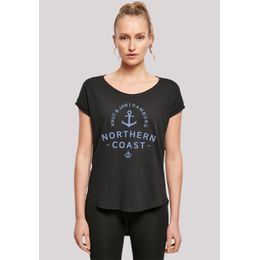 F4NT4STIC Damen T-Shirt "Nordsee Knut & Jan Hamburg", schwarz, Gr. XS, Obermaterial: 100% Baumwolle, Shirts, Print