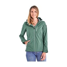 Killtec Damen Softshelljacke "KOS 89 WMN SFTSHLL JCKT", gr&uuml;n, Gr. 46, Oberseite: 100% Polyester;R&uuml;ckseite: 100% Polyester;Futter: 100% Polyester,