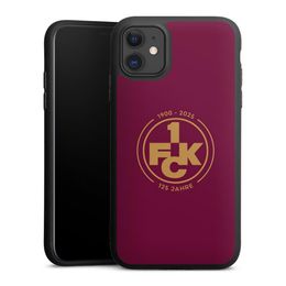 DeinDesign iPhone 11 Handy Premium Silikon H&uuml;lle Handyh&uuml;lle schwarz Case 125 Jahre 1. Fc Kaiserslautern 1. Fck Silikon Premium Case