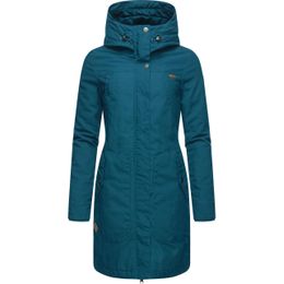 Ragwear Damen Wintermantel "Jannisa", grün, Gr. S, Außenmaterial: 65% Polyester, 35% Baumwolle, Innenfutter: 100% Polyester, Wattierung: 100%