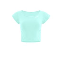 WINSHAPE Damen Crop-Top "AET137LS", gr&uuml;n, Gr. M, 85% Polyester, 15% Elasthan, Tops, Functional Light and Soft Cropped
