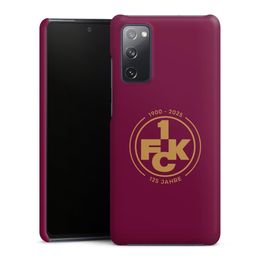 DeinDesign Galaxy S20 FE Handy Premium Case Smartphone Handyh&uuml;lle Schutzh&uuml;lle matt 125 Jahre 1. Fc Kaiserslautern 1. Fck Premium Case
