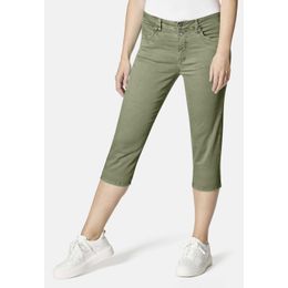 7/8-Jeans STOOKER WOMEN "LIMA Boyfriend Fit Capri", Damen, Gr. 36, Länge 21, oil grün wash, Twill, 97% Baumwolle, 3% Elasthan, lässig geschnitten 7/8-Länge, Jeans, Boyfriend Fit Casual Twill Capri Hose für Damen