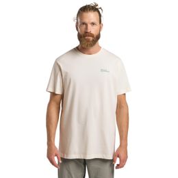 Jack Wolfskin Herren T-Shirt "ESSENTIAL T M", weiß, Gr. XL, Obermaterial: 100% Baumwolle, Shirts, weiches, klassisches T-Shirt aus atmungsaktiver