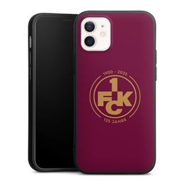 DeinDesign iPhone 12 mini Handy Premium Silikon H&uuml;lle Handyh&uuml;lle schwarz Case 125 Jahre 1. Fc Kaiserslautern 1. Fck Silikon Premium Case