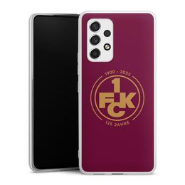DeinDesign Galaxy A53 5G Handy Silikon H&uuml;lle Case transparent Handyh&uuml;lle 125 Jahre 1. Fc Kaiserslautern 1. Fck Silikon Case