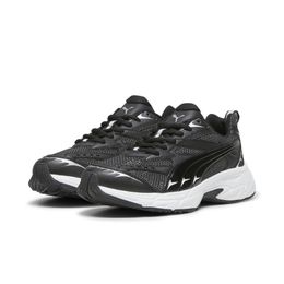 Puma Herren Sneaker "Puma Morphic Base Sneakers Erwachsene", Gr. 46, schwarz-wei&szlig;, Obermaterial: Textil, Synthetik; Futter: Textil; Innensohle: