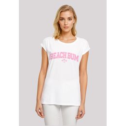 F4NT4STIC Damen T-Shirt "Beach Bum Summer Varsity Retro", wei&szlig;, Gr. S, Obermaterial: 100% Baumwolle, Shirts, Premium Qualit&auml;t