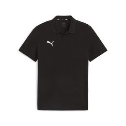 Puma Herren Poloshirt "TEAMGOAL CASUALS POLO", schwarz-weiß, Gr. M, unifarben, Piqué, Obermaterial: 100% Baumwolle, Shirts