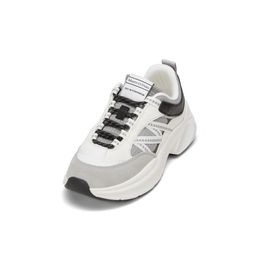 Marc O'Polo MARC O'POLO Damen Sneaker "aus Rindleder und Mesh", Gr. 39, wei&szlig;, Obermaterial: 100% Leder, unifarben, Schuhe