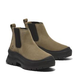 Timberland Damen Chelseaboots "ROXIE LANEMID CHELSEA BOOT", Gr. 38, grün, Leder, Schuhe, Stiefelette, Winterschuhe, Ankle Boots