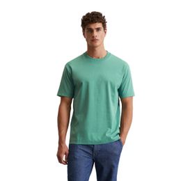 Marc O'Polo MARC O'POLO Herren T-Shirt "aus schwerem Bio-Baumwoll-Jersey", grün, Basic, Gr. S, unifarben, Obermaterial: 100% Baumwolle, Shirts