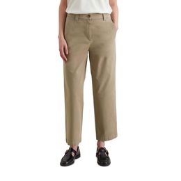 Marc O'Polo Damen Chinohose, grün, Gr. M, MARC O'POLO DENIM, Twill, Obermaterial: 98% Baumwolle, 2% Elasthan, Hosen