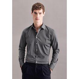 Seidensticker Herren Businesshemd "X-Slim", grau, Gr. 38, unifarben, 100% Baumwolle, Hemden, X-Slim Langarm Kentkragen Uni