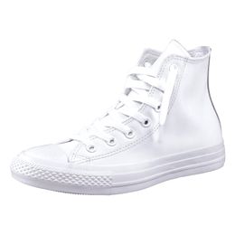 Converse Damen Sneaker "Chuck Taylor All Star Hi Monocrome Leather", Gr. 46, wei&szlig;, Leder, Schuhe