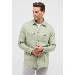 Eterna Herren Langarmhemd "MODERN FIT", gr&uuml;n, Gr. XXL, 100% Leinen, Hemden, EASY IRON (b&uuml;gelleicht)
