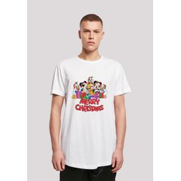 F4NT4STIC Herren T-Shirt "Disney Micky Maus Weihnachten", weiß, Gr. XS, Obermaterial: 100% Baumwolle, Shirts, Print