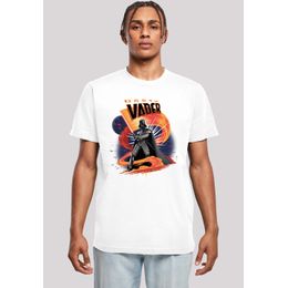 F4NT4STIC Damen T-Shirt "Star Wars Darth Vader Swirling Fury", wei&szlig;, Gr. XXL, Obermaterial: 100% Baumwolle, Shirts, Herren,Premium