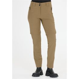 WHISTLER Damen Outdoorhose "Gerd", gr&uuml;n, Gr. 44, unifarben, 92% Polyester, 8% Elasthan, Hosen, im funktionalen und vielseitigen Zip-Off-Design