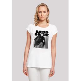 F4NT4STIC Damen T-Shirt "David Bowie Jacket Photograph", weiß, Gr. XXL, Obermaterial: 100% Baumwolle, Shirts, Print