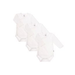 Liliput Jungen Body "uni wei&szlig;", Gr. 44, wei&szlig;, 100% Baumwolle, unifarben, Bodys, mit praktischer Druckknopfleiste