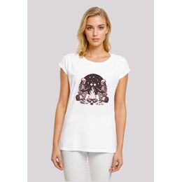 F4NT4STIC Damen T-Shirt "Skelette Lagerfeuer Marshmallow", wei&szlig;, Gr. XXL, Obermaterial: 100% Baumwolle, Shirts, Premium Qualit&auml;t