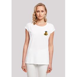 F4NT4STIC Damen T-Shirt "Rubber Duck Captain Short Sleeve", weiß, Gr. XS, Obermaterial: 100% Baumwolle, Shirts, Print
