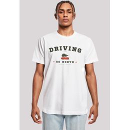 F4NT4STIC Herren T-Shirt "Driving Home Weihnachten", weiß, Gr. M, Obermaterial: 100% Baumwolle, Shirts, Weihnachten, Geschenk, Logo