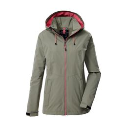 Killtec Damen Outdoorjacke "Damen Regenjacke OOKS 1", gr&uuml;n, Gr. 36, Obermaterial: 100% Polyester;Futter: 100% Polyester, Jacken, Leichte, wasser- und