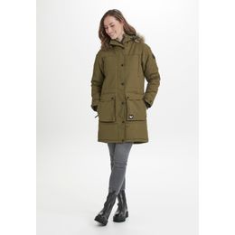 WHISTLER Damen Parka "Lizbeth", grün, Gr. 42, unifarben, 100% Polyester, Jacken, mit hochwertiger Regenausstattung