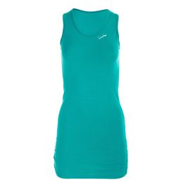 WINSHAPE Damen Longtop "WTR15", gr&uuml;n, Gr. XL, 90% Baumwolle, 10% Elasthan, Tops, mit seitlicher Raffung