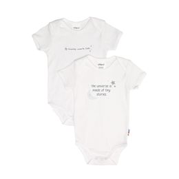 Liliput Jungen Body, Gr. 44, wei&szlig;, 100% Baumwolle, bedruckt, Bodys, mit trendigem Statement-Print
