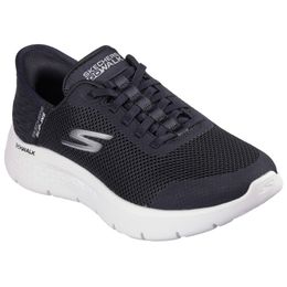 Skechers Damen Slip-On Sneaker "GO WALK FLEX-GRAND ENTRY", Gr. 42, schwarz-weiß, Textil, Schuhe, Slipper mit Slip-ins zum Schlupfen