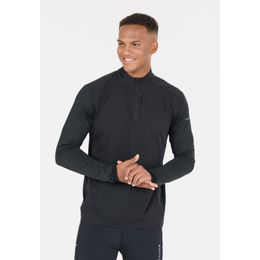 Endurance Herren Funktionsshirt "Garth", schwarz, Gr. L, unifarben, 92% Polyester, 8% Elasthan, Shirts, mit windschützenden Eigenschaften