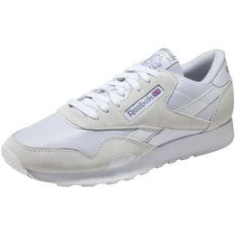 Reebok CLASSIC Herren Sneaker "CL NYLON", Gr. 42, weiß, Leder, Textil, Schuhe