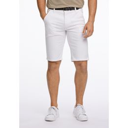 LINDBERGH Herren Chinoshorts "LINDBERGH Chino-Shorts", weiß, Gr. S, Obermaterial: 98% Baumwolle, 2% Elasthan, Hosen