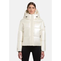 Khujo Damen Steppjacke "Devina Shiny-YM", wei&szlig;, Gr. M, Obermaterial: 50% Polyurethan, 50% Polyester; Futter: 100% Nylon; Wattierung: 100% Polyester,