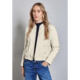 Street One Damen Steppjacke, beige, Gr. 46, unifarben, Stoff, Obermaterial: 90% Viskose, 10% Polyester; Futter: 80% Polyester, 20% Baumwolle, Jacken,