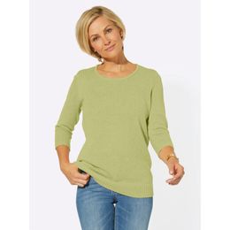 Classic Basics Damen 3/4 Arm-Pullover "Pullover", gr&uuml;n, Gr. 46, unifarben, 100% Polyacryl, Pullover