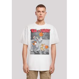 F4NT4STIC Damen T-Shirt "Tom und Jerry Basketball Buddies", wei&szlig;, Gr. S, Obermaterial: 100% Baumwolle, Shirts, Print