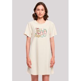 F4NT4STIC Damen T-Shirt "Life Is Better In Flip Flops", wei&szlig;, Gr. S, Obermaterial: 100% Baumwolle, Shirts, Premium Qualit&auml;t