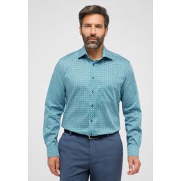 Eterna Herren Langarmhemd "MODERN FIT", gr&uuml;n, Gr. 42, Twill, 100% Baumwolle, Hemden, NON IRON (b&uuml;gelfrei)