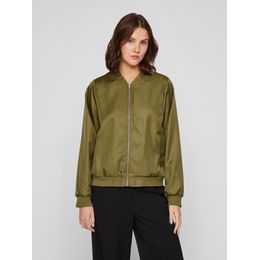 Vila Damen Blouson "VIPAPAYA L/S BOMBER JACKET - NOOS", grün, Gr. 42, unifarben, Web, Obermaterial: 100% Polyester, Jacken