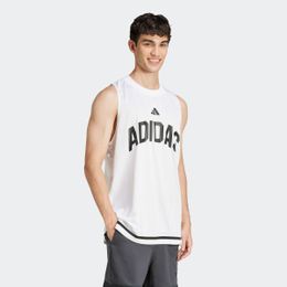 Herren Tanktop "M US SPORT TNK", weiß, Gr. L, adidas Sportswear, Obermaterial: 100% Polyester, Tops