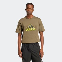 Herren T-Shirt "GRFX TEE", grün, Gr. M, adidas originals, Obermaterial: 100% Baumwolle, Shirts